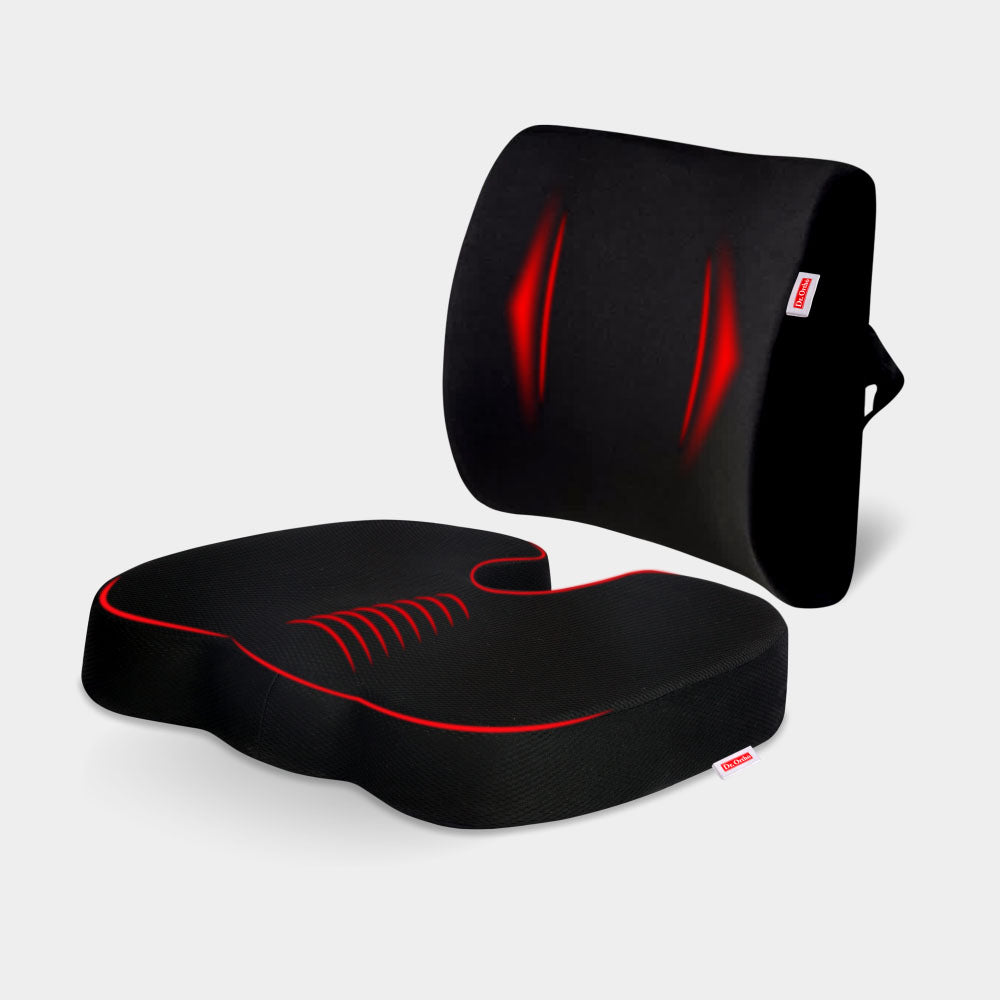 Dr. Ortho Back Support and Coccyx Cushion Combo – Premium Comfort ...