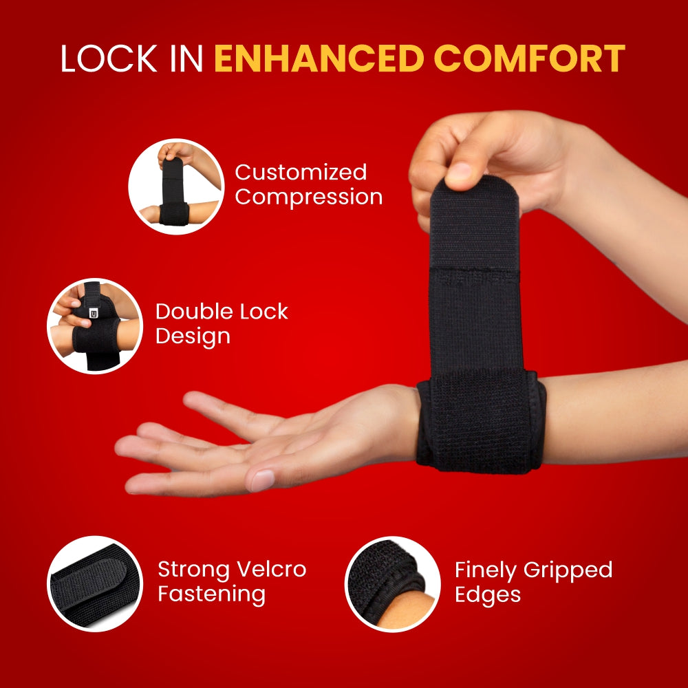 Dr. Ortho Neoprene Wrist Support | Double Lock for Firm & Adjustable ...